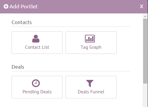 Add New Portlets