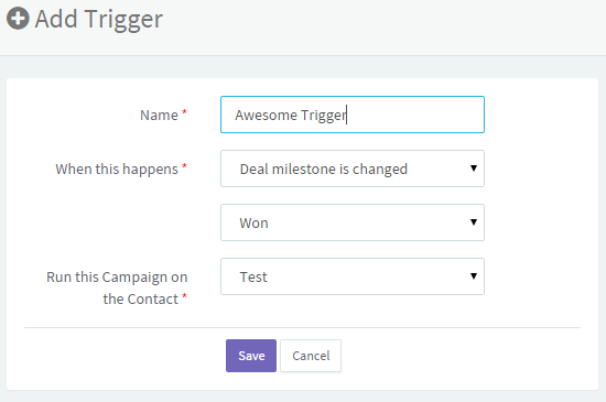 Milestone Change Trigger