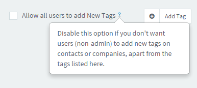 Tag Management for System Administrators in Agile CRM