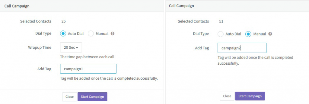 Auto Dialer in Agile CRM